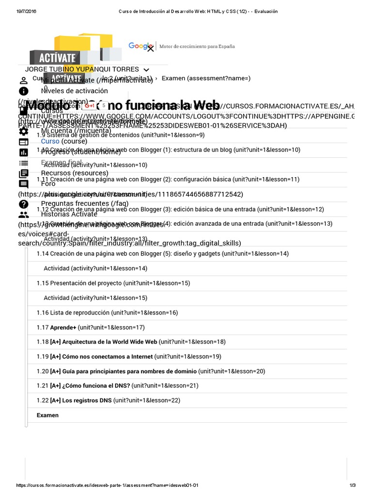 Curso de Introducción Al Desarrollo Web - HTML y CSS (1 - 2 ...