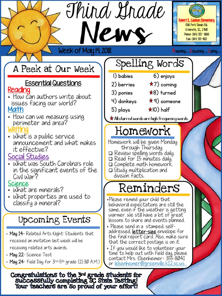 MM May 14 | PDF | Homework | Behavior Modification