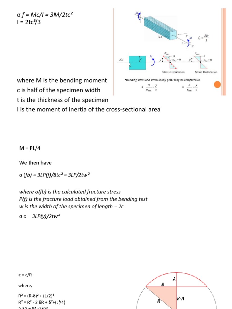 Bending Stress and Strain Formulas | PDF | Bending | Structural Engineering