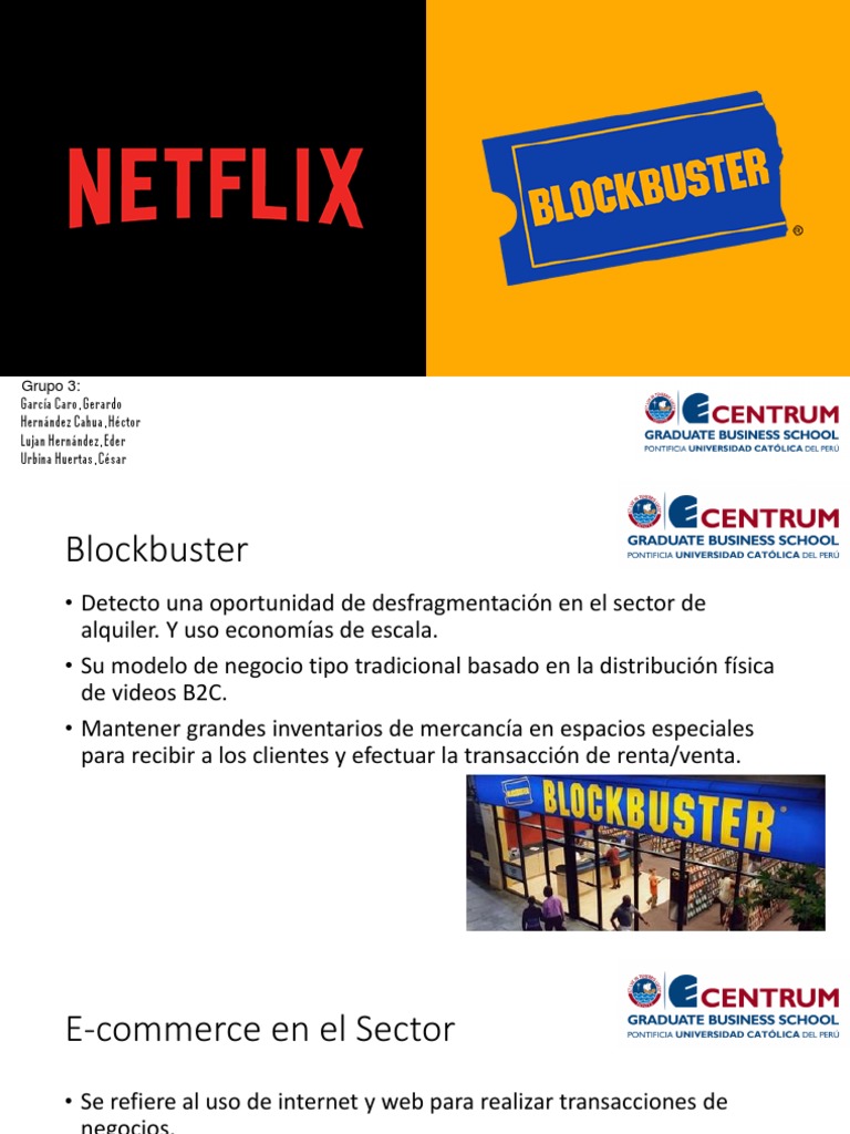 Comparativa de Modelos: Blockbuster vs Netflix | PDF | Netflix ...