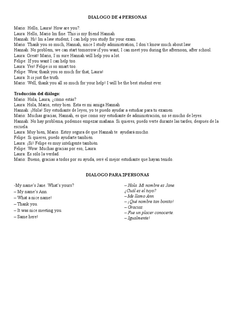 Dialogo de 4 Personas e Imagenes Para Imprimir | Música grabada | Ocio ...