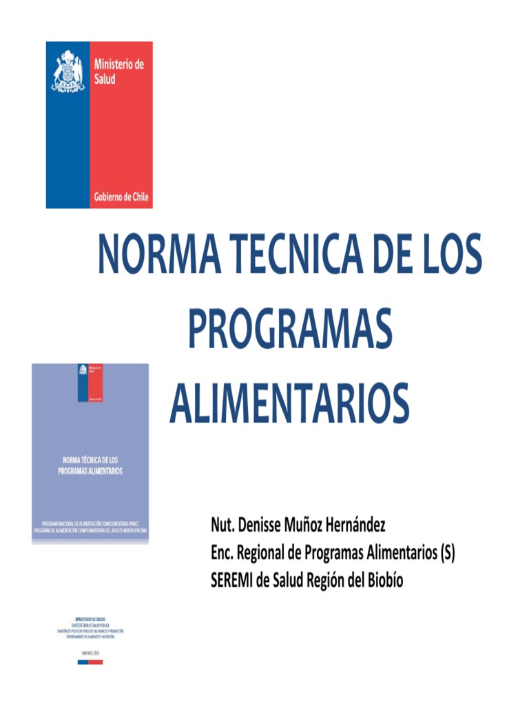 Norma Técnica de Programas Alimentarios | PDF | Leche | Nutrición