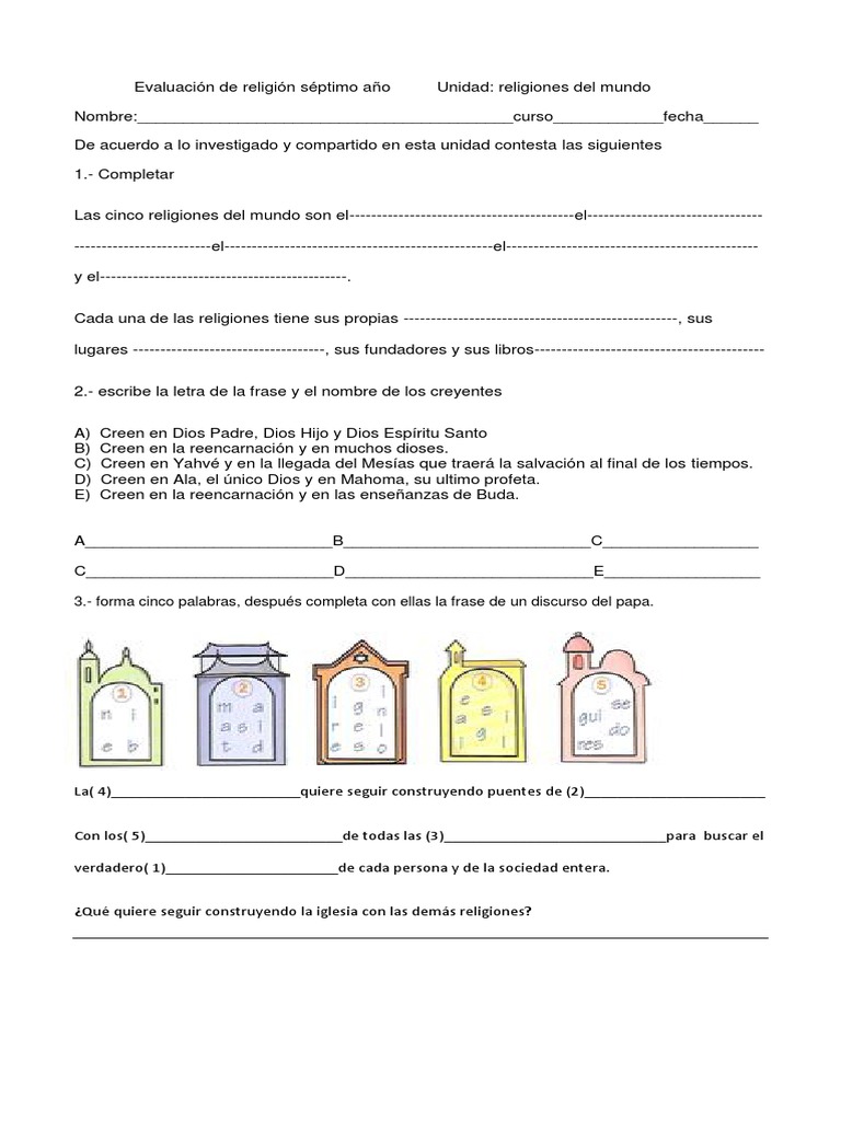 Religiones del Mundo para Niños | PDF | Textos Religiosos | Dios en el ...