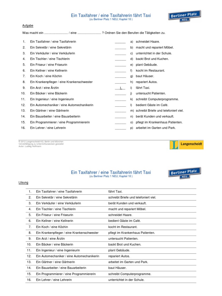 Formulare Und Infos Berufe A-Z – Ausbildungsberufe Übersicht – XNCUC