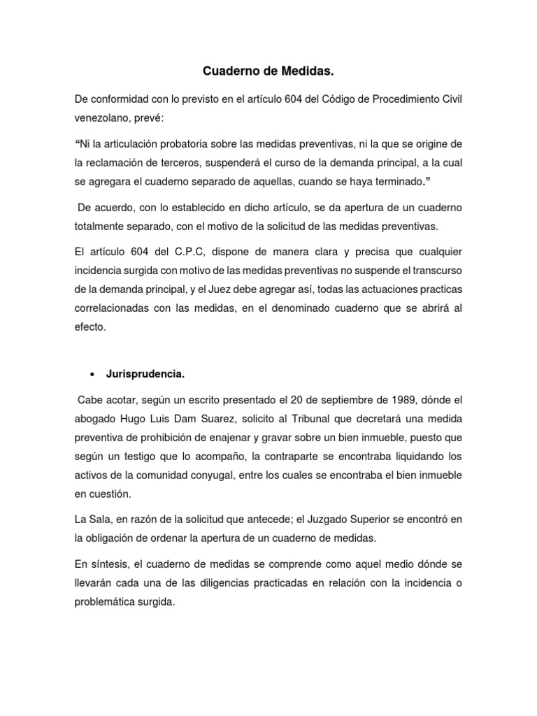 Cuaderno de Medidas | PDF
