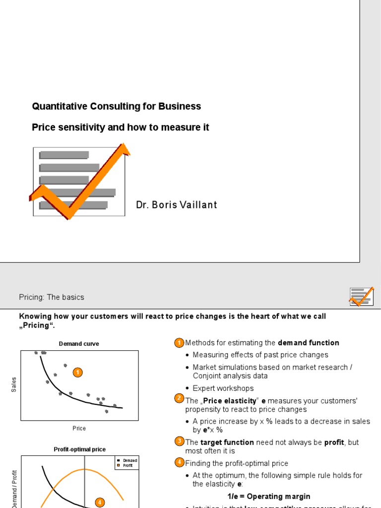 Quantitative Consulting in Pricing Strategies | PDF | Price Elasticity ...