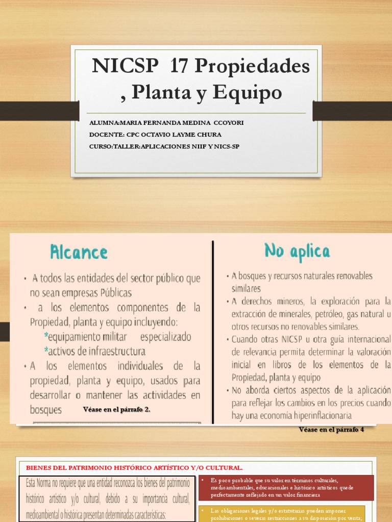 NICSP-17 Maria Medina | PDF | Depreciación | Negocios económicos