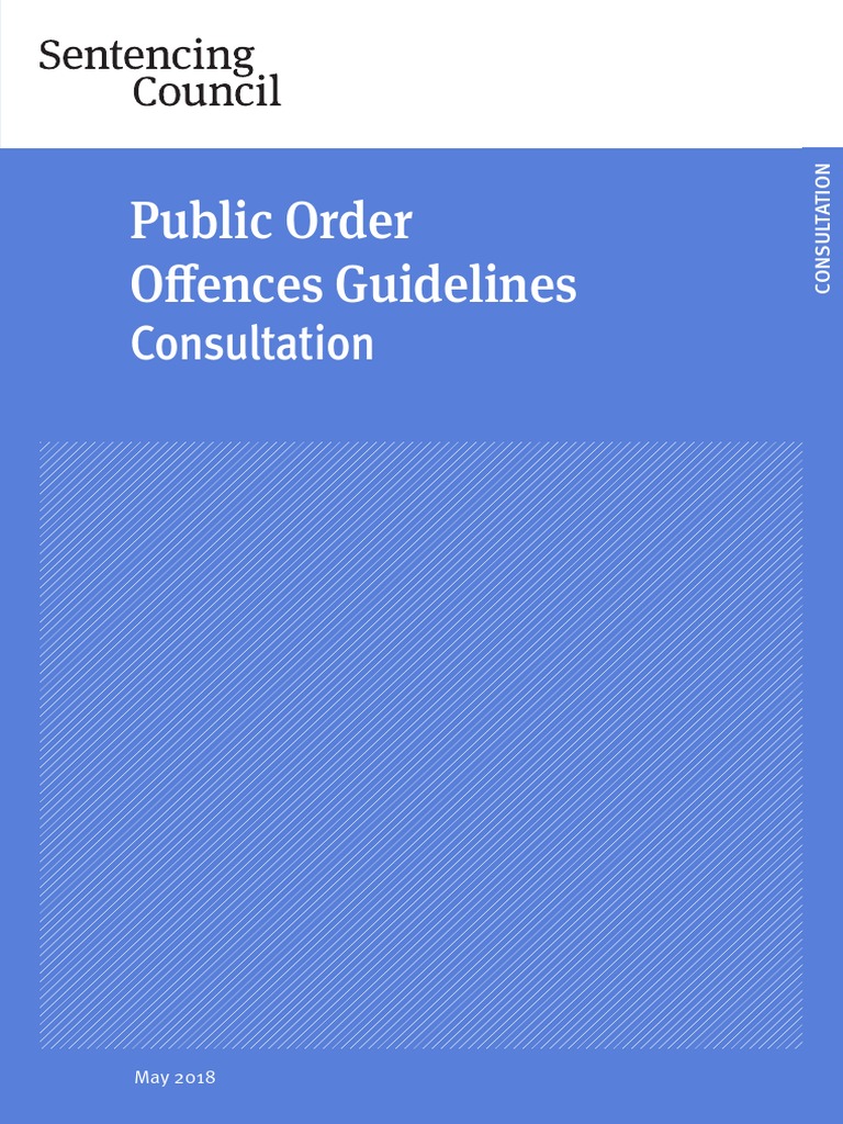 Public Order Offences Guideleines Consultation | PDF | Crime & Violence ...