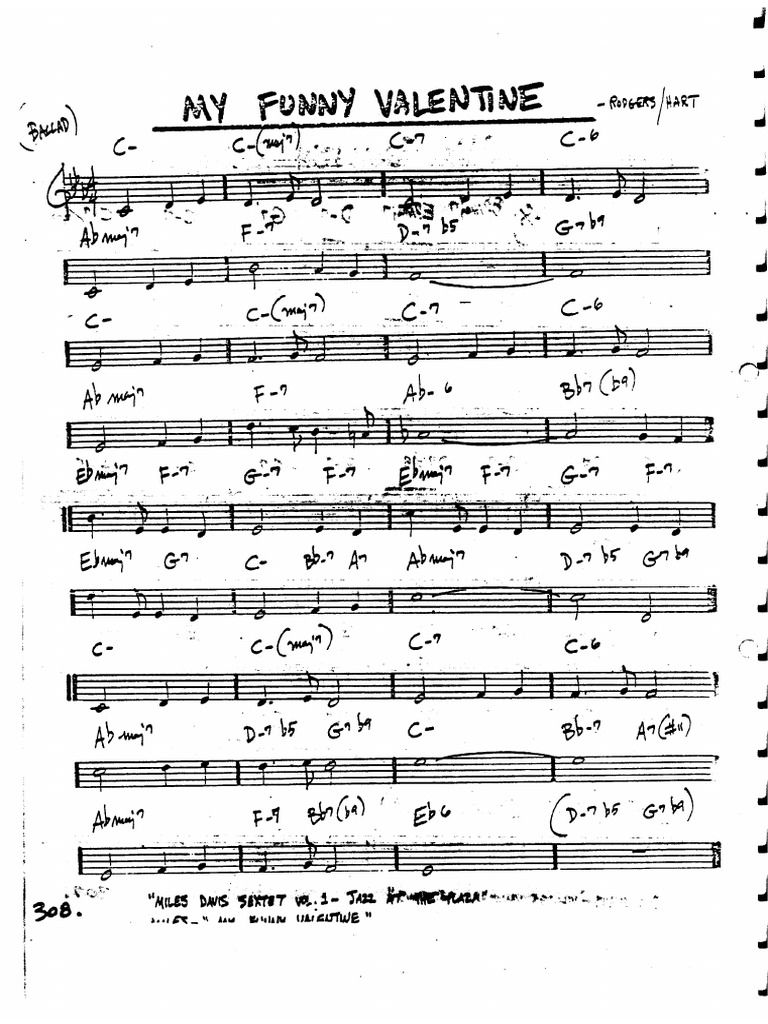 My Funny Valentine PDF | PDF