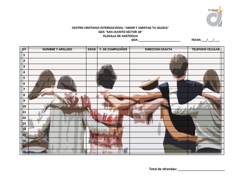 Planilla de Asistencia | PDF