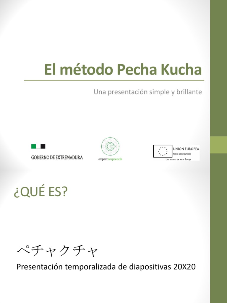 Método Pecha Kucha PDF | PDF