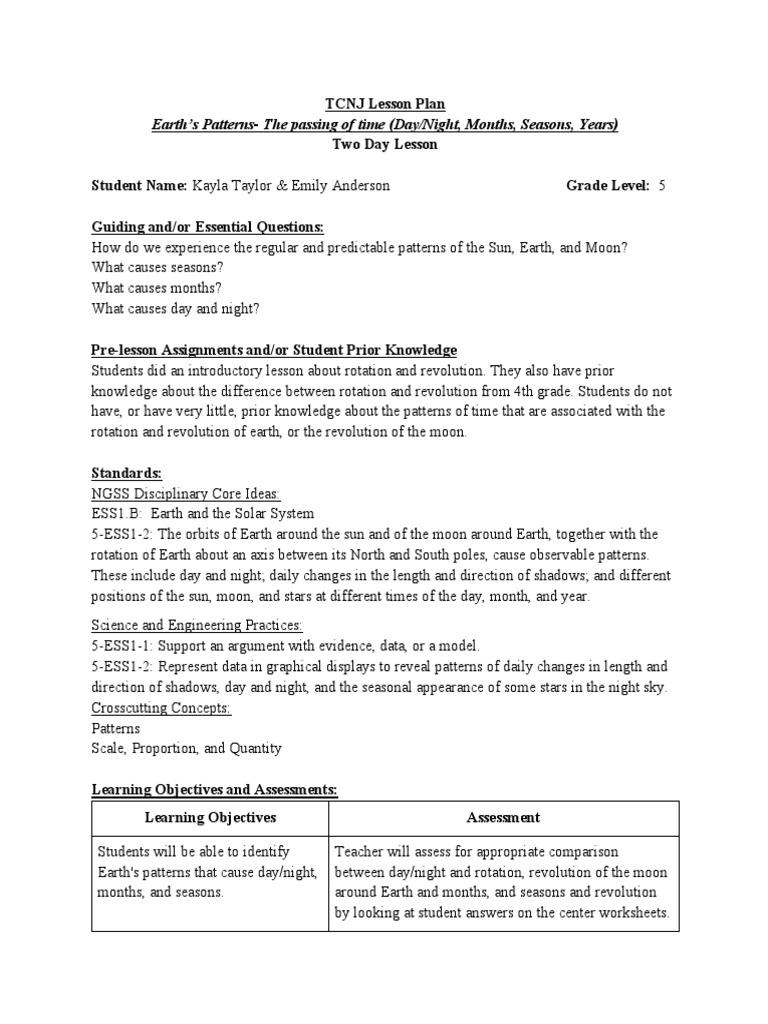 Earths Patterns Rotation and Revolution | PDF | Rotation | Earth
