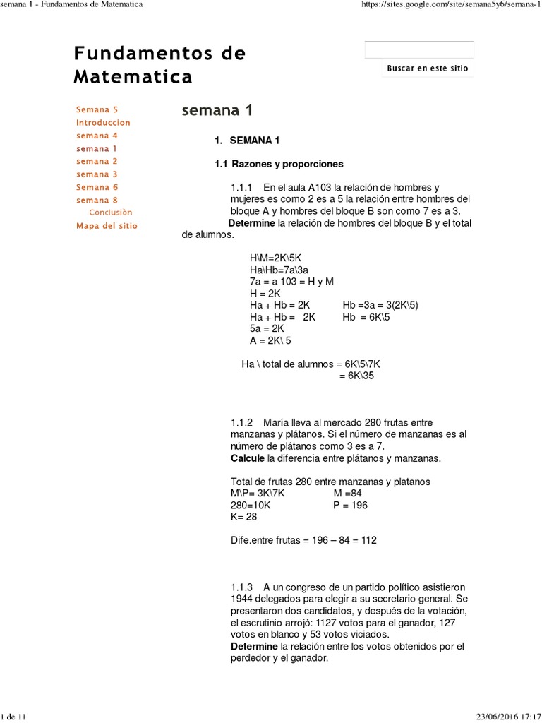 Semana 1 - Fundamentos de Matematica | PDF | Naturaleza | Enseñanza de ...