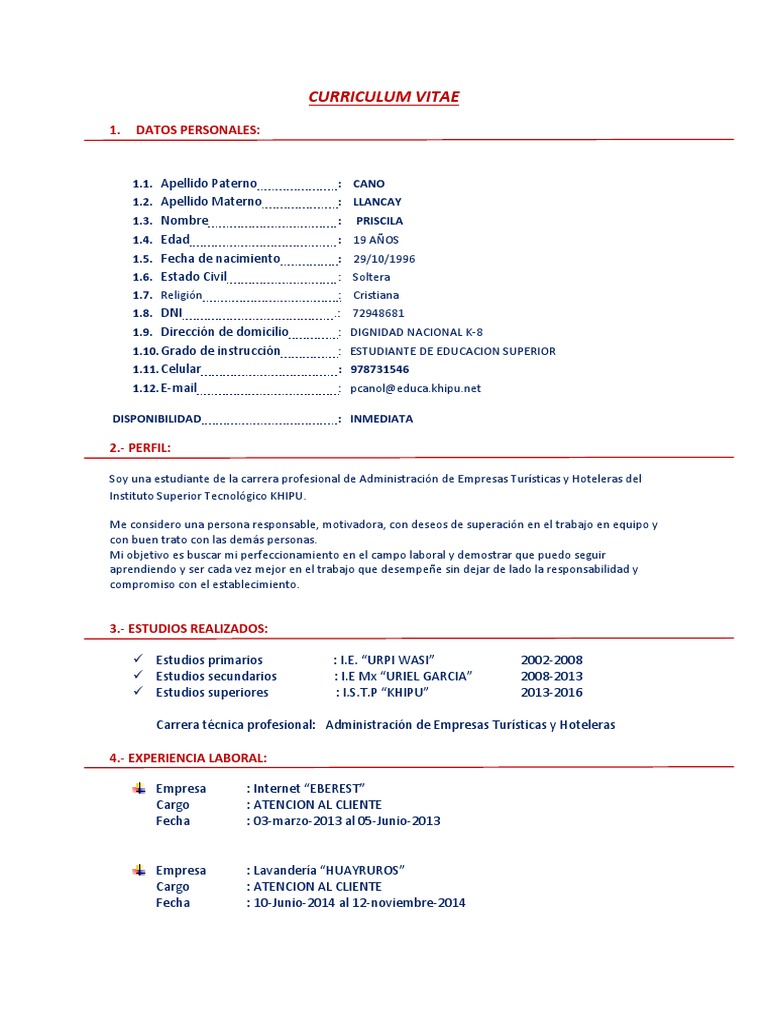 Curriculum Vitae Pris | PDF | Business | Educación avanzada