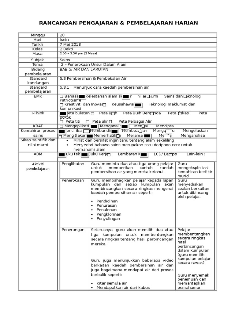 E-Rph (7 Mei 2018) - Sains KSSM f2 | PDF