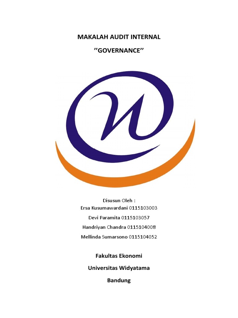 Makalah Internal Audit Governance | PDF