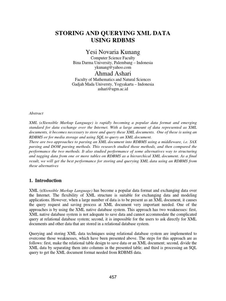 iiWAS2004484 491 | PDF | Relational Database | Xml