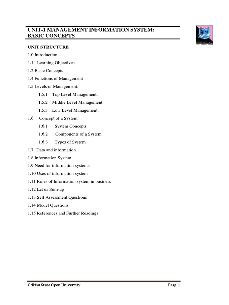 Overview of Management Information Systems | PDF | Information System ...