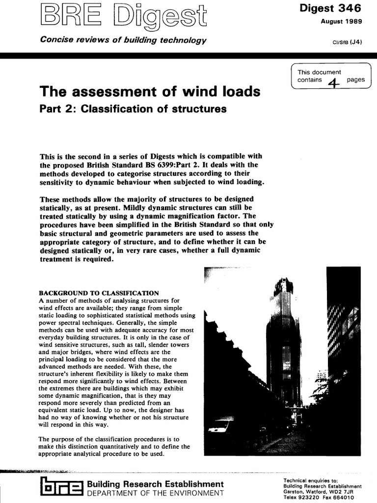 The Assessment of Wind Loads Pt2 Classification of Structures ...