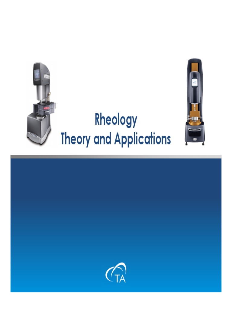 CA 2016 Rheology | PDF | Viscoelasticity | Viscosity