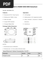 Data Sheet Led 5mm RGB | PDF | Light Emitting Diode | Color