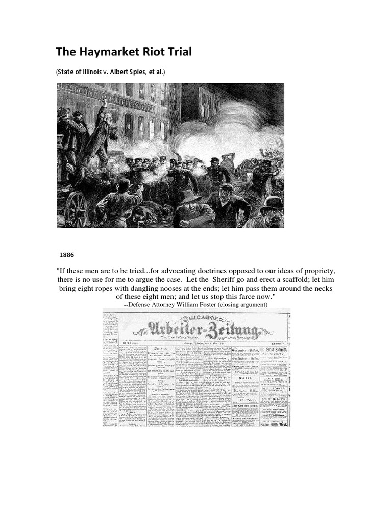 The Haymarket Riot Trial | PDF | Grand Jury | Law