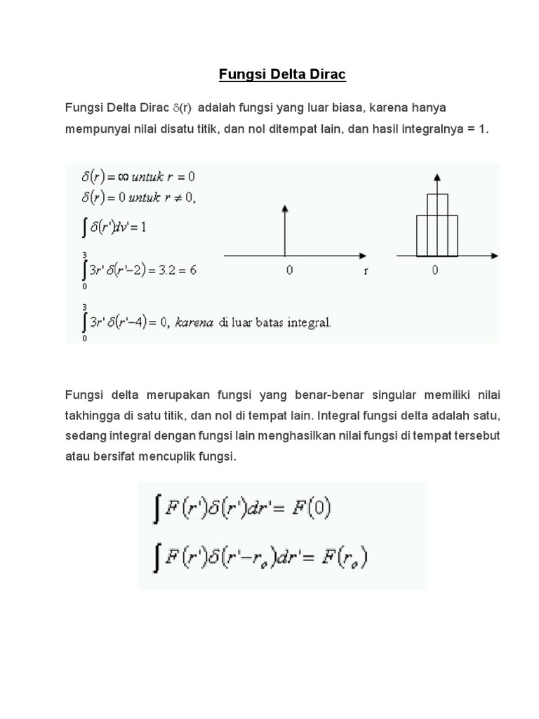 Fungsi Delta Dirac | PDF