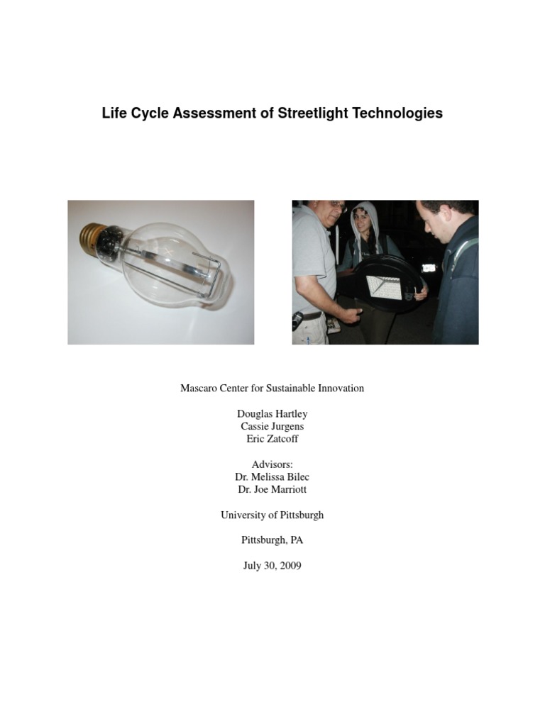 Streetlight Report | Download Free PDF | Life Cycle Assessment | Street ...