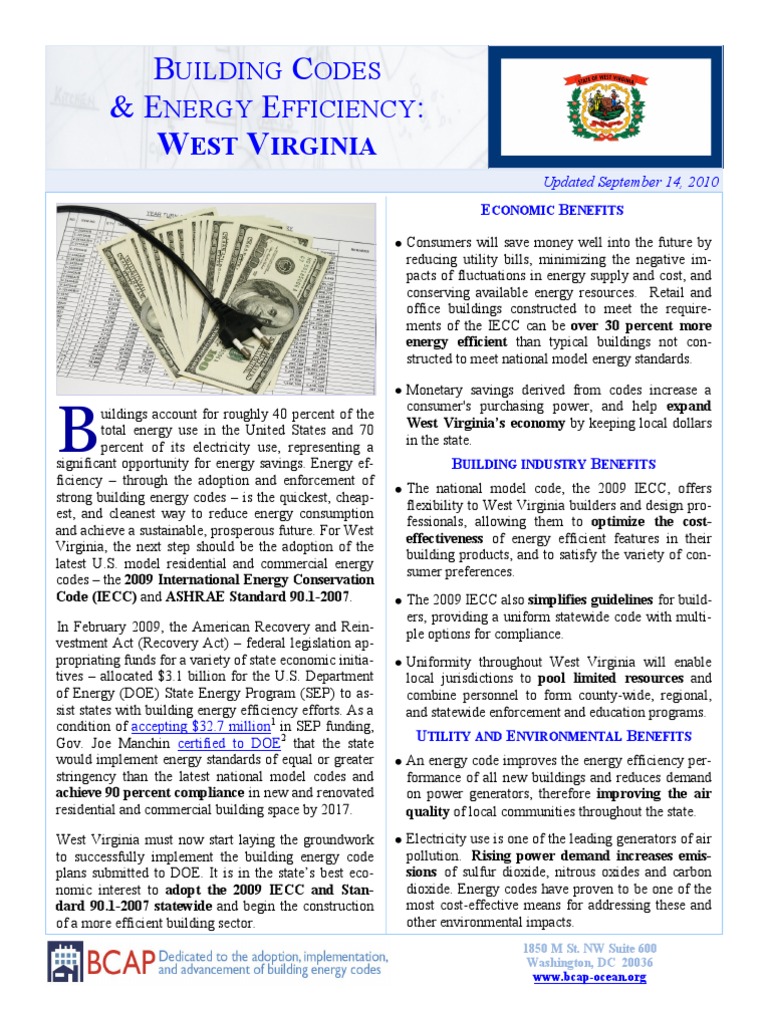 West Virginia Fact Sheet | PDF | West Virginia | Efficient Energy Use