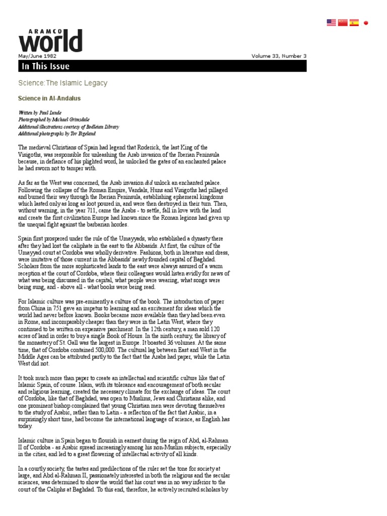 Saudi Aramco World - Science - The Islamic Legacy - Science in Al ...