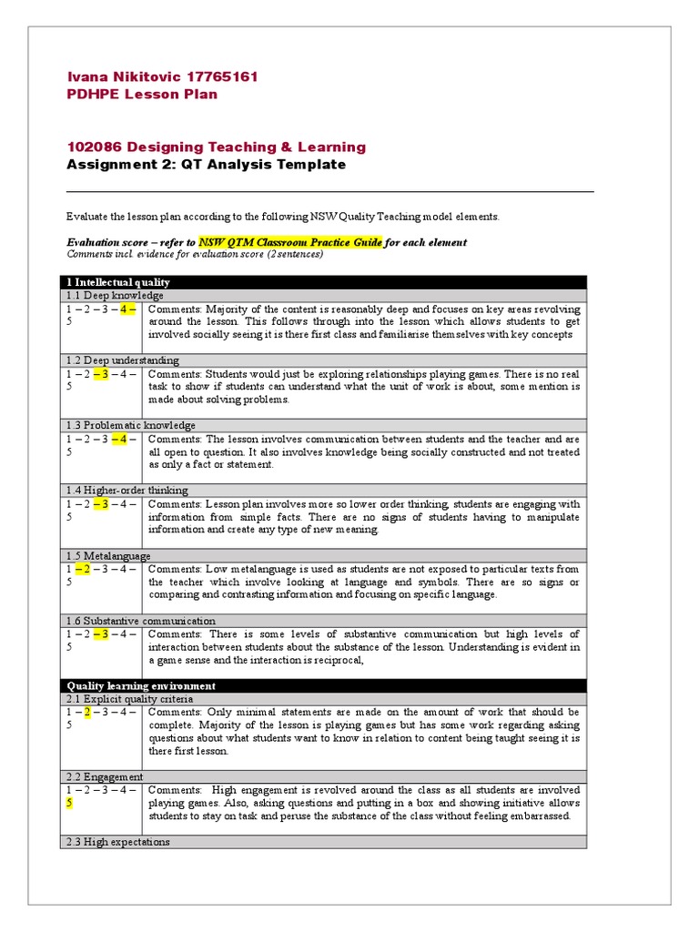 Dsign Teaching and Learning Pdhpe Lesson Plan | PDF | Lesson Plan ...