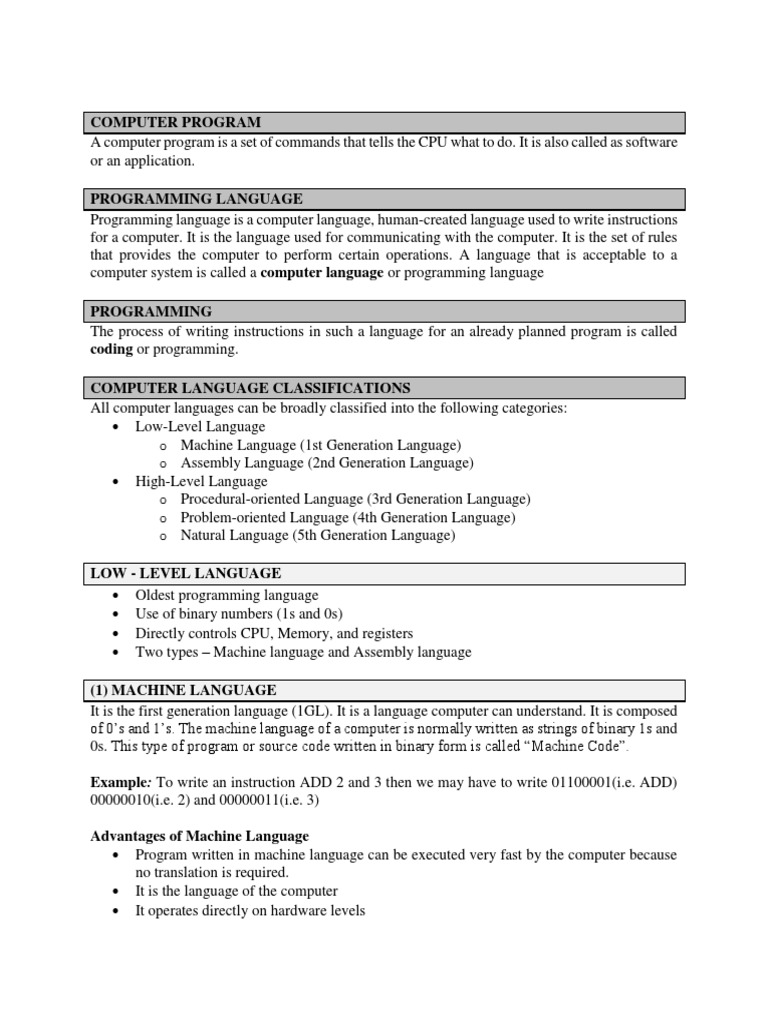 Computer Program - Part 1 | PDF | Assembly Language | Computer Program