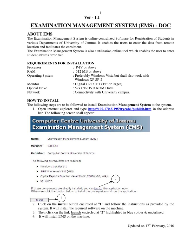 Examination Management System Manual | PDF