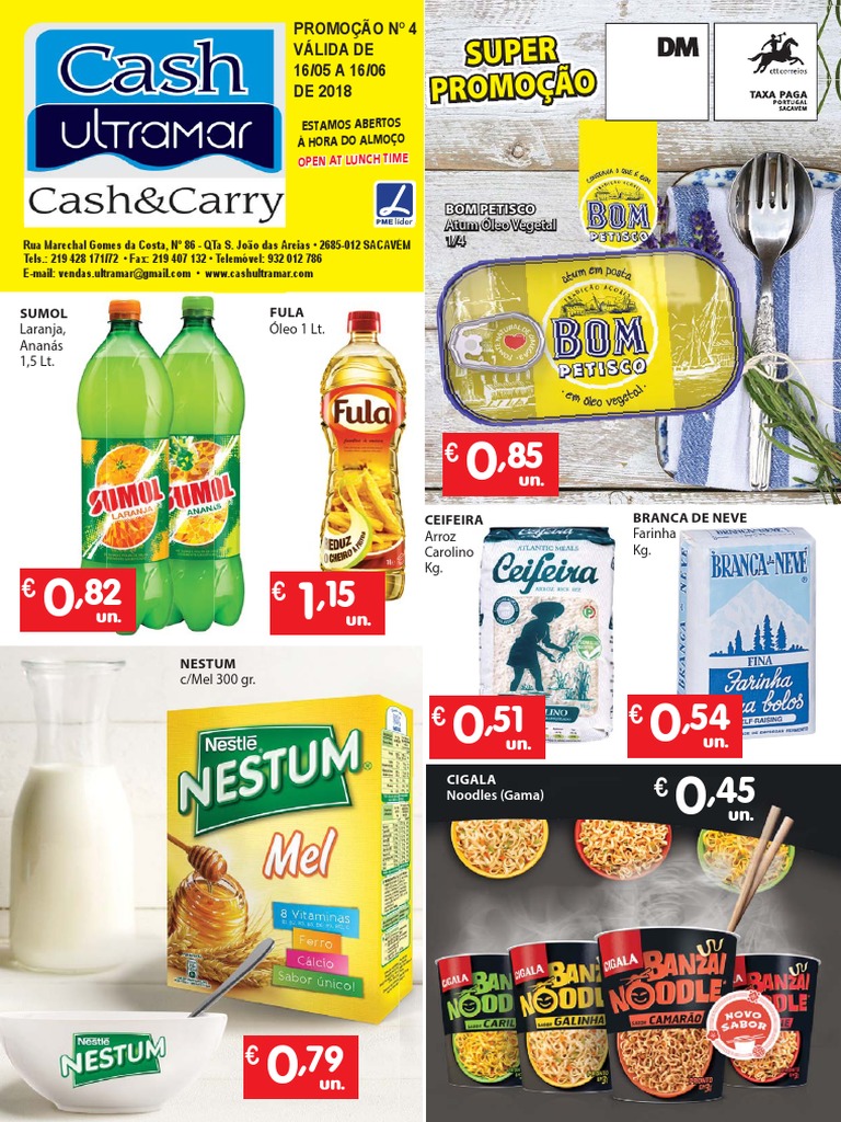 Folheto CASH Ultramar Maio - Junho 2018 | PDF | Culinária vegana ...