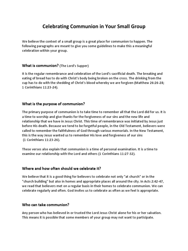 SG Communion | PDF | Eucharist | Jesus