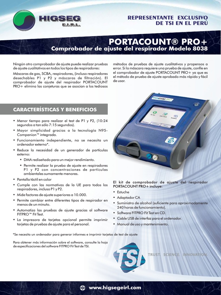 TSI PORTACOUNT PRO+ 8038 (2016) Web | PDF | Software | Tecnología digital