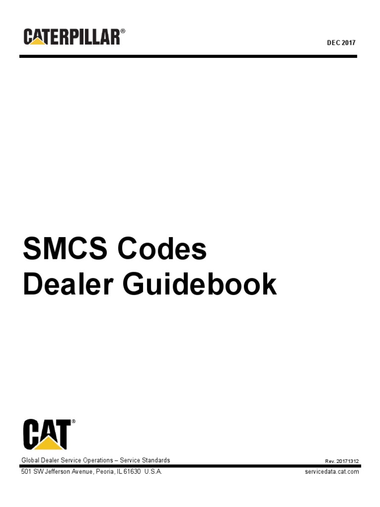 SMCS Codes Dealer Guidebook 13DEC2017 | PDF | Transmission (Mechanics ...