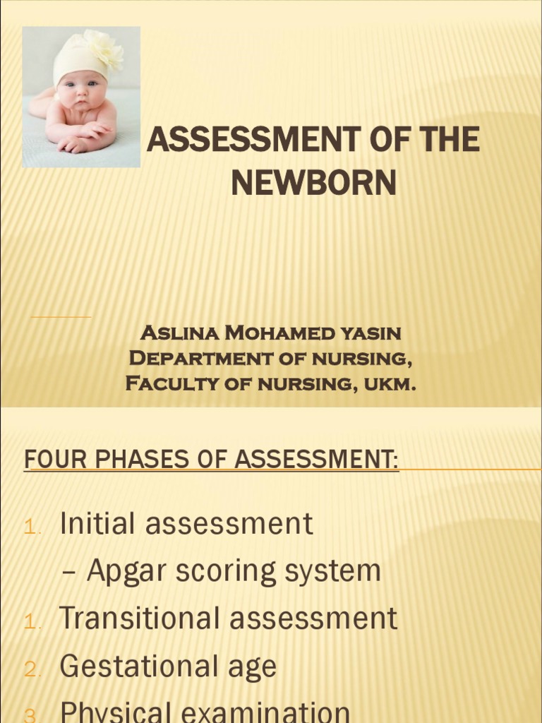 Assessment of The Newborn | PDF | Infants | Anatomical Terms Of Motion