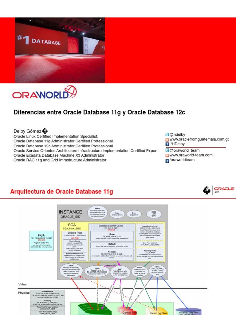 Diferencias Entre Oracle Database 11g Y Oracle Database 12c Pdf Base De Datos Oracle