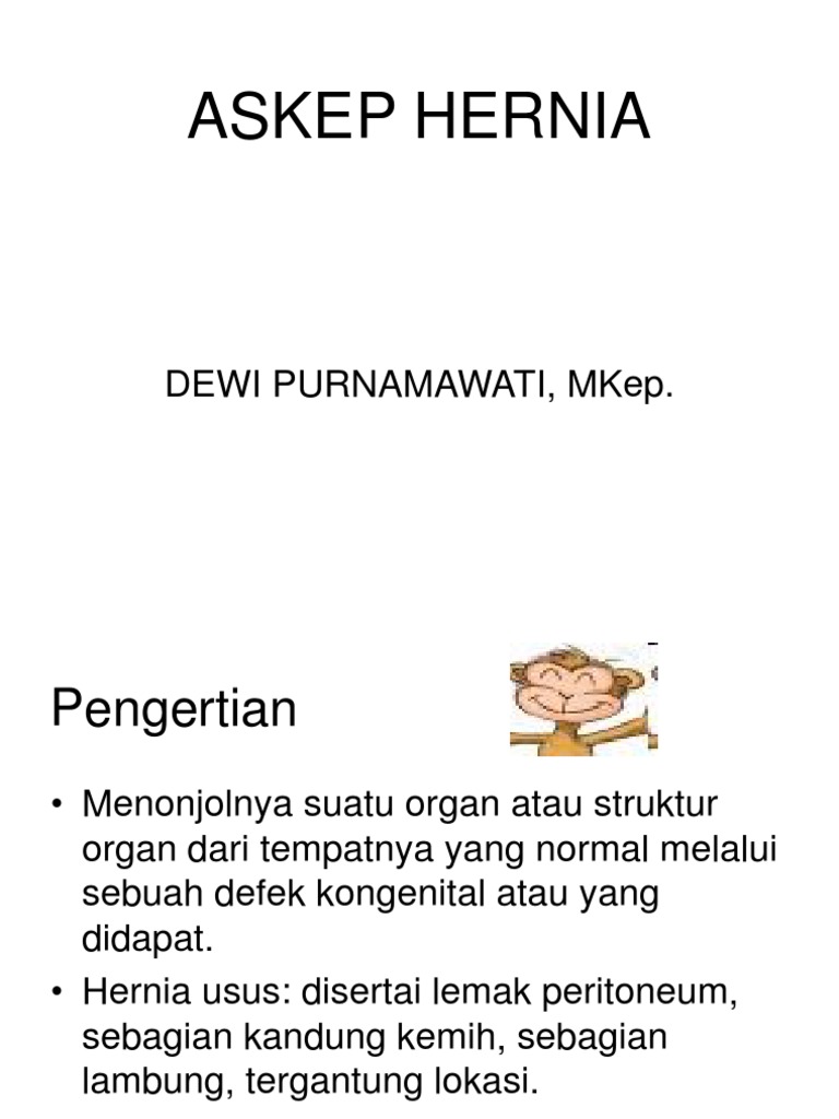 Askep Hernia: Dewi Purnamawati, Mkep | PDF