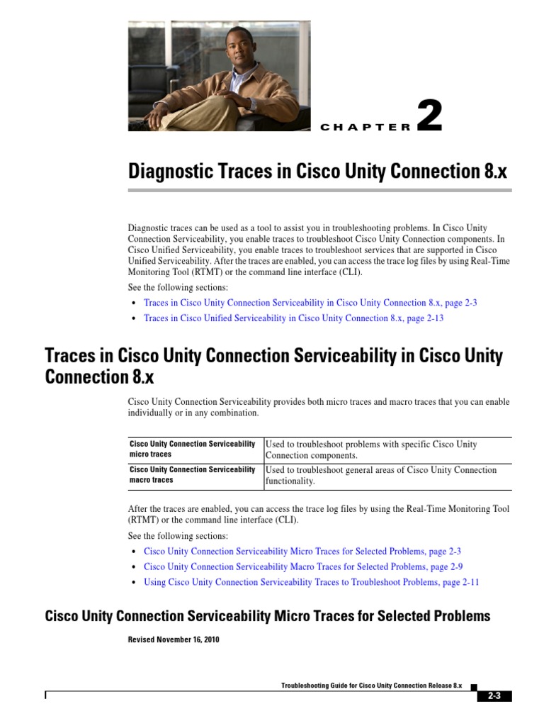 Cisco Unity Trace | PDF | Command Line Interface | Application Layer ...