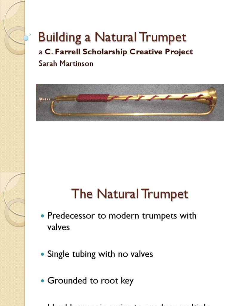 Building A Natural Trumpet | PDF | Trumpet | Music Production