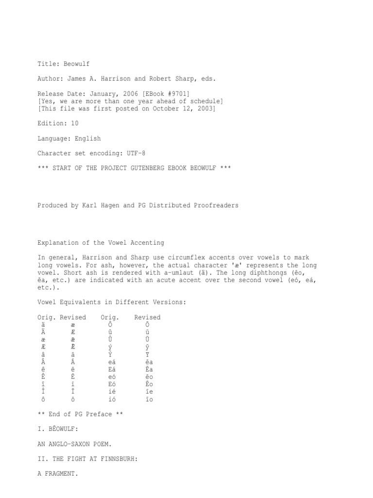 Beowulf | PDF | Beowulf | Translations