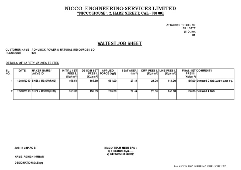 Job Sheet | PDF