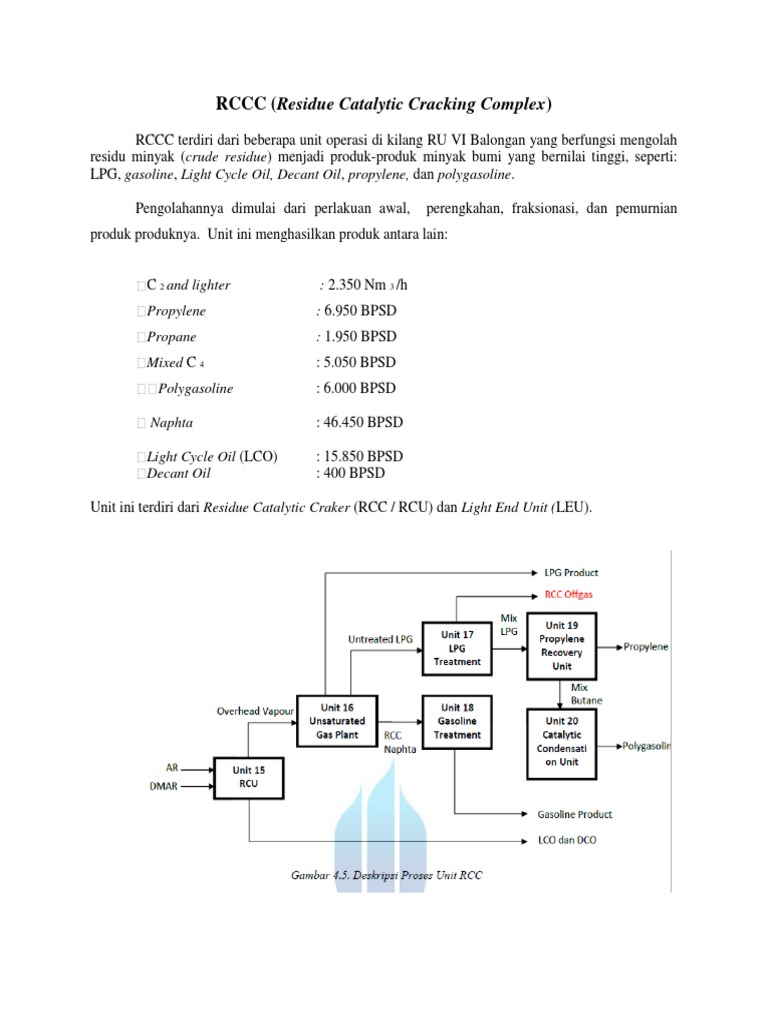 RCCC (Residue Catalytic Cracking Complex) | PDF