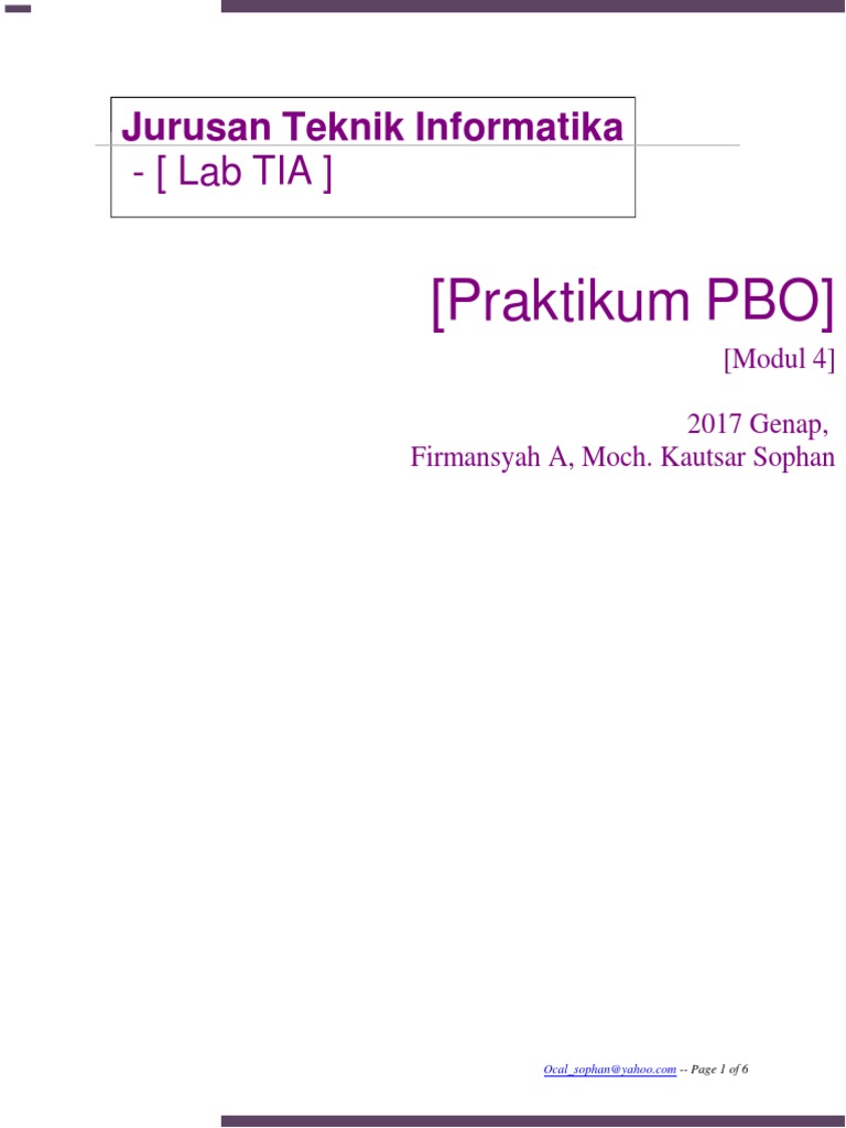 4 - Pengaksesan Member Dan Access Modifier - Kautsar | PDF