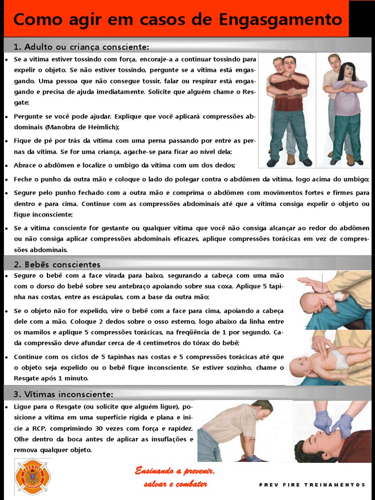 Dicas de Como Agir em Casos de Engasgamento | PDF