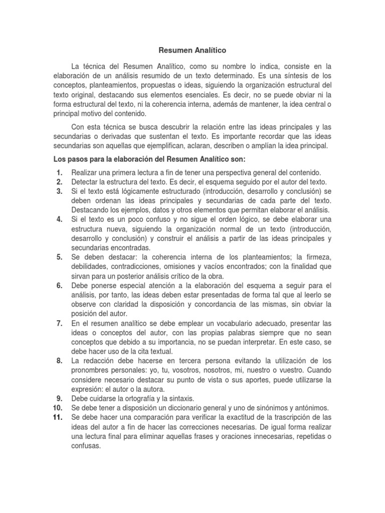 Resumen Analítico y Análisis Crítico | PDF | Hipótesis | Epistemología