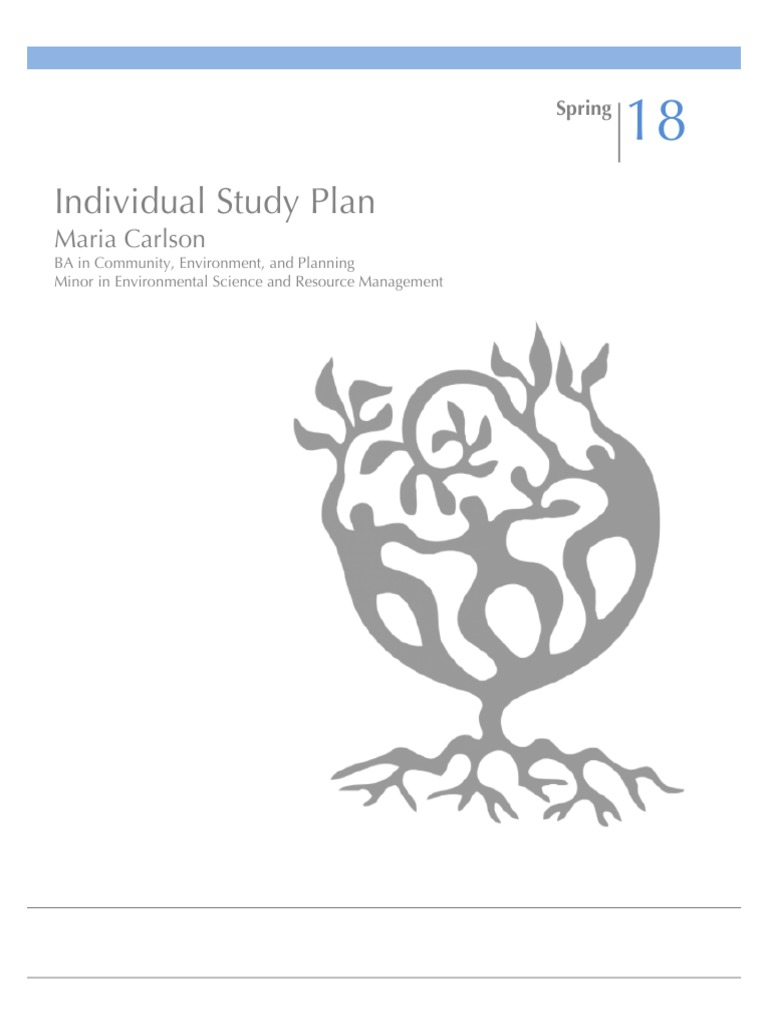 Individual Study Plan: Maria Carlson | PDF | Remote Sensing ...