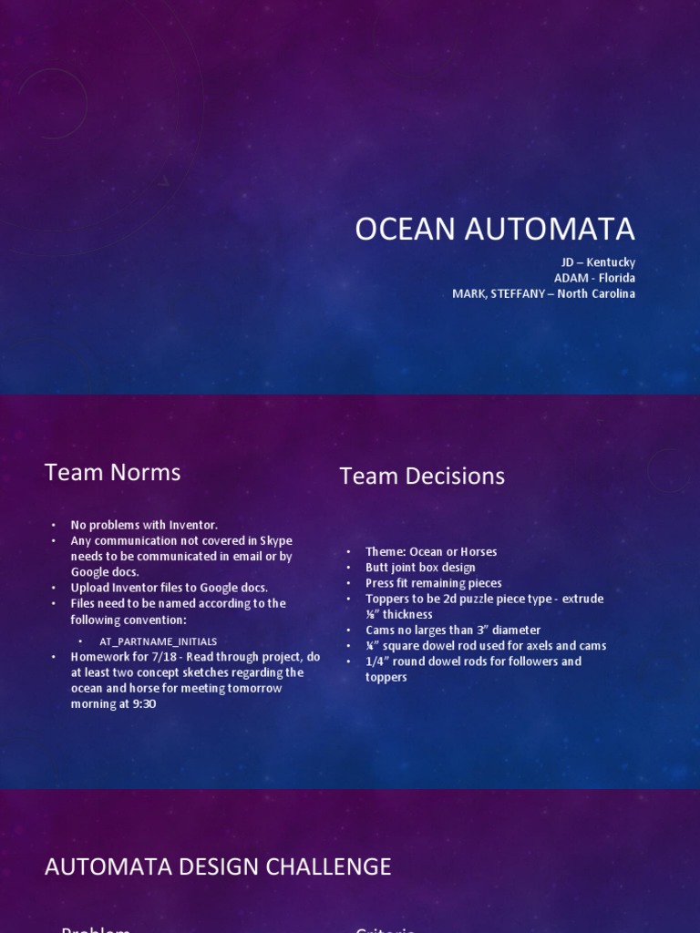 Ocean Automata | PDF